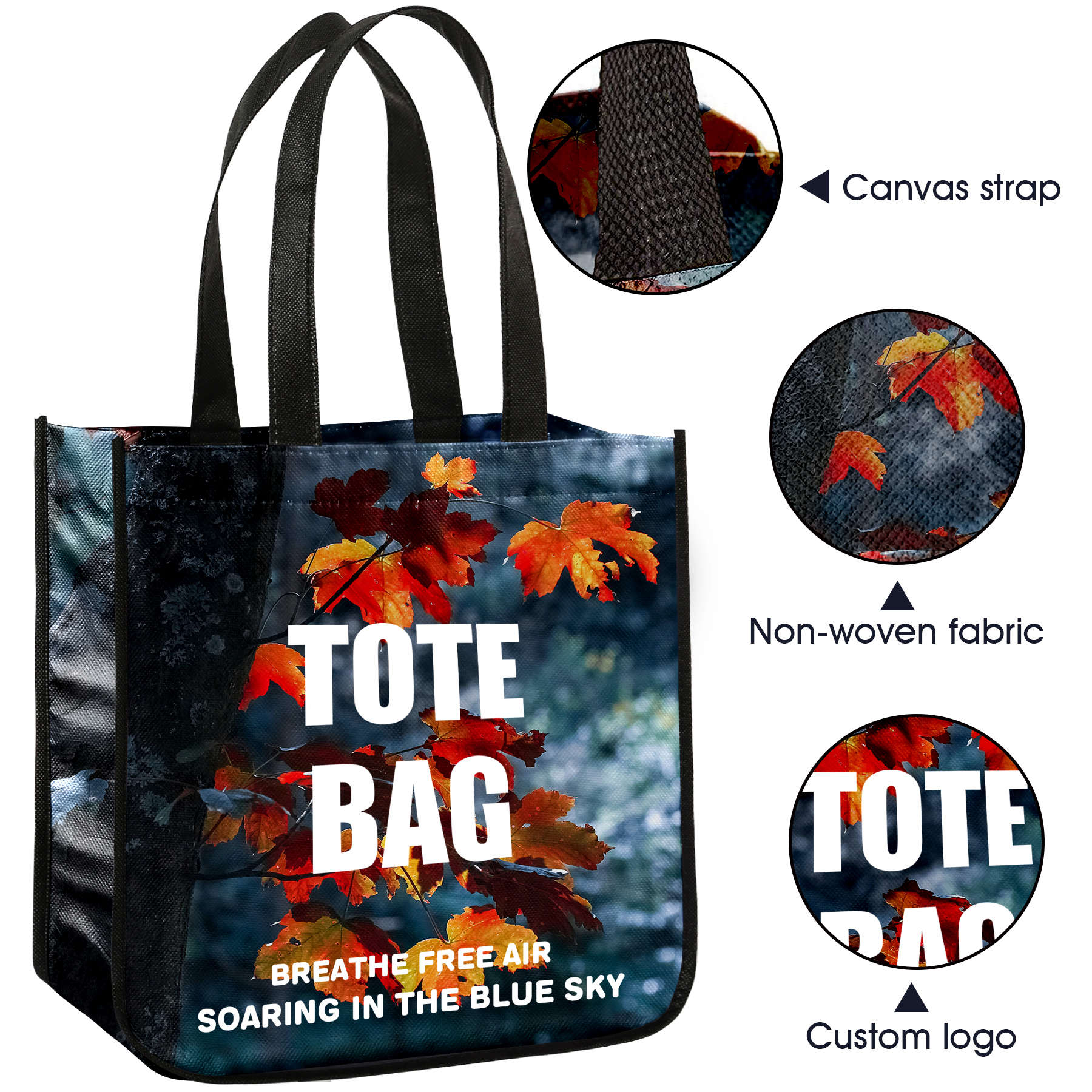 Laminated Tote Bags with Rounded Corner