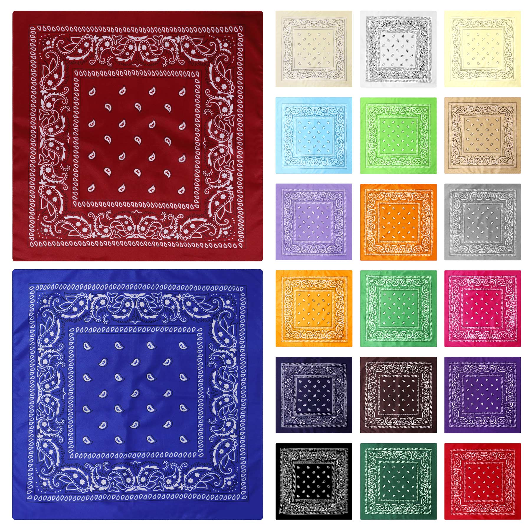 Full Color Printed Cotton Bandana