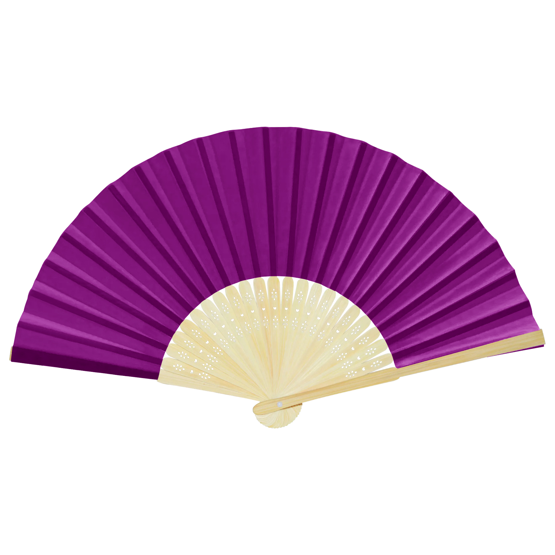 Full-color Folding Bamboo Paper Hand Fan