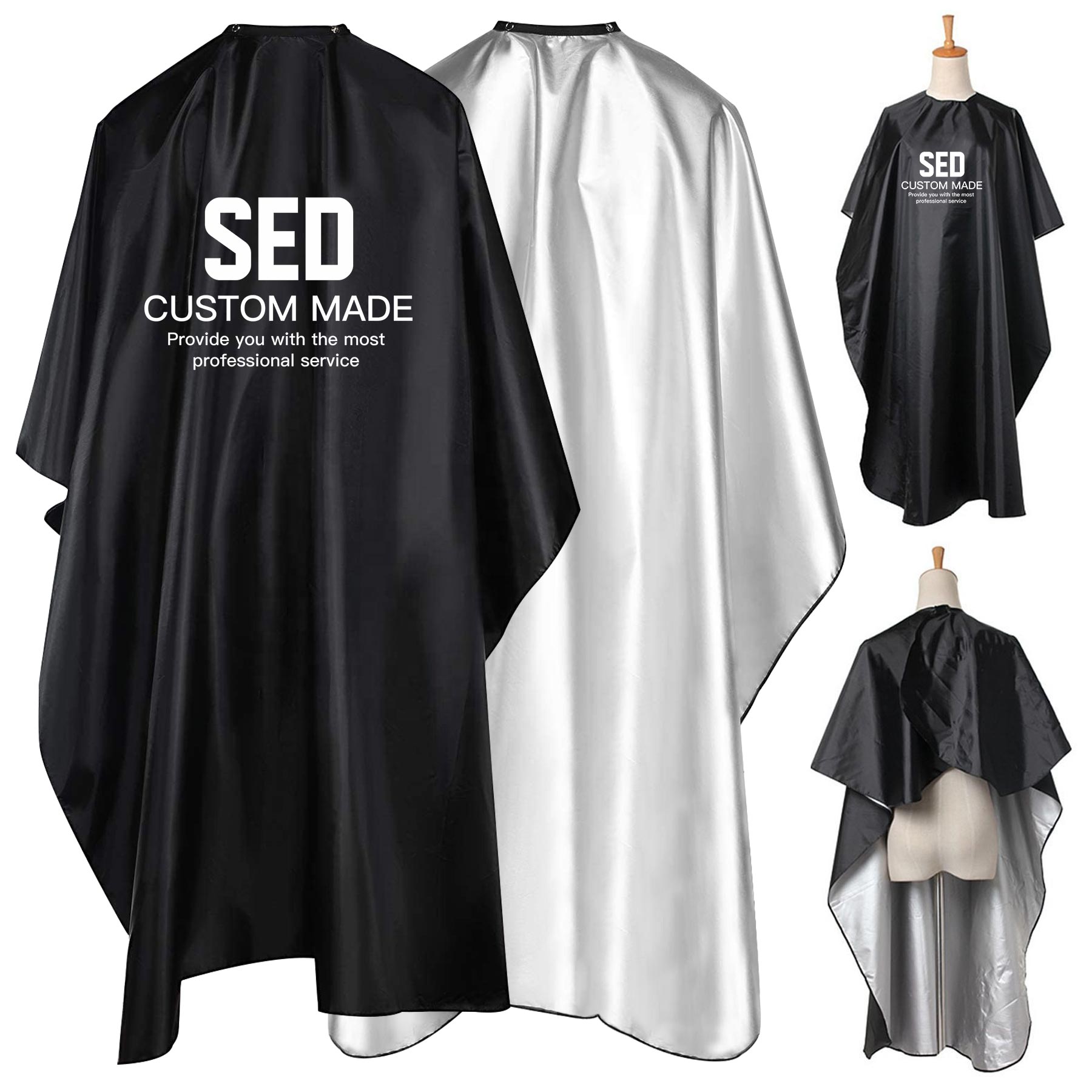 Waterproof Haircut Apron with Adjustable Closure