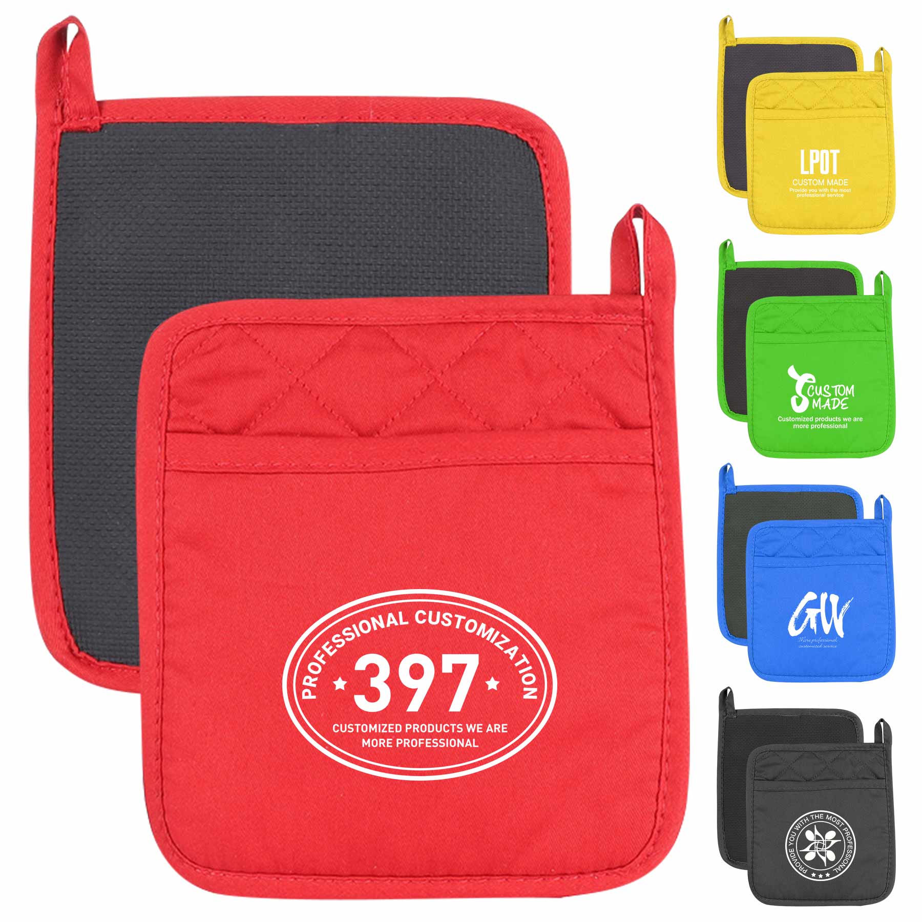 Pocket Pot Holders for Kitchen Heat Resistan