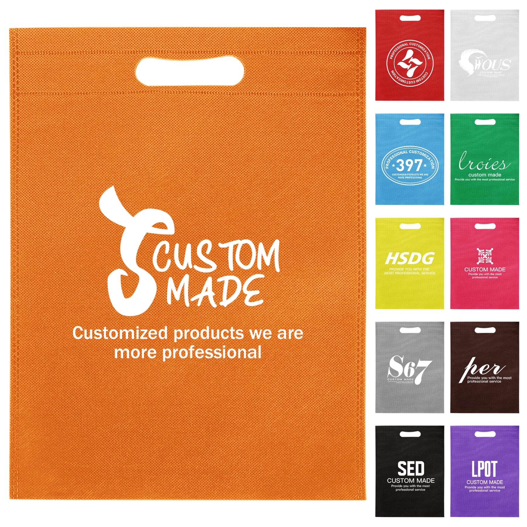 Non-Woven Die Cut Tote Bag